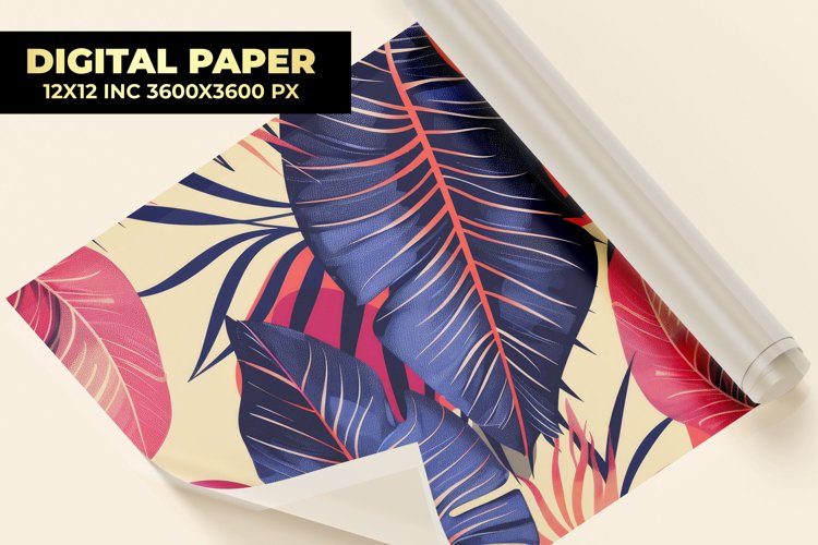 Colorful Leaf Digital Paper (4423812)