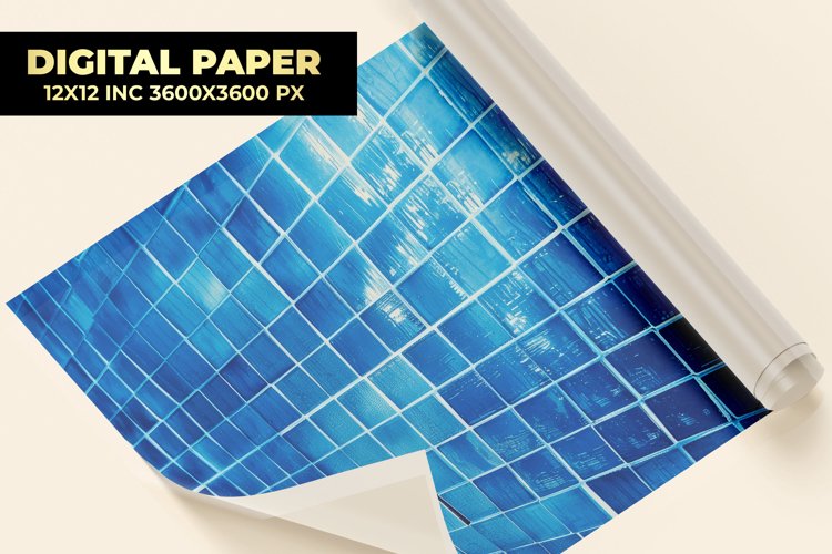 Blue Square Digital Paper (4483262)