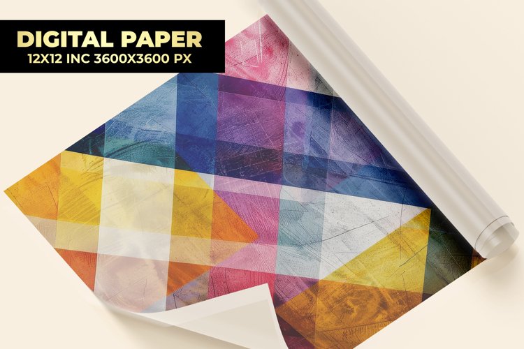 Colorful Geometric Digital Paper (4153970)