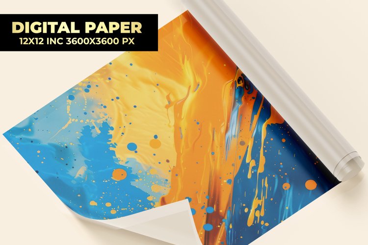 Paint Splash Digital Paper (4167469)
