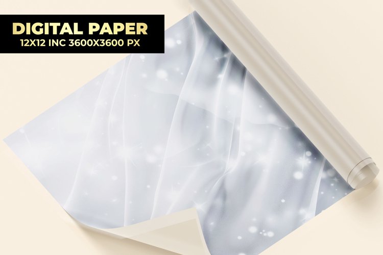 Silver Wavy Digital Paper (4792236)