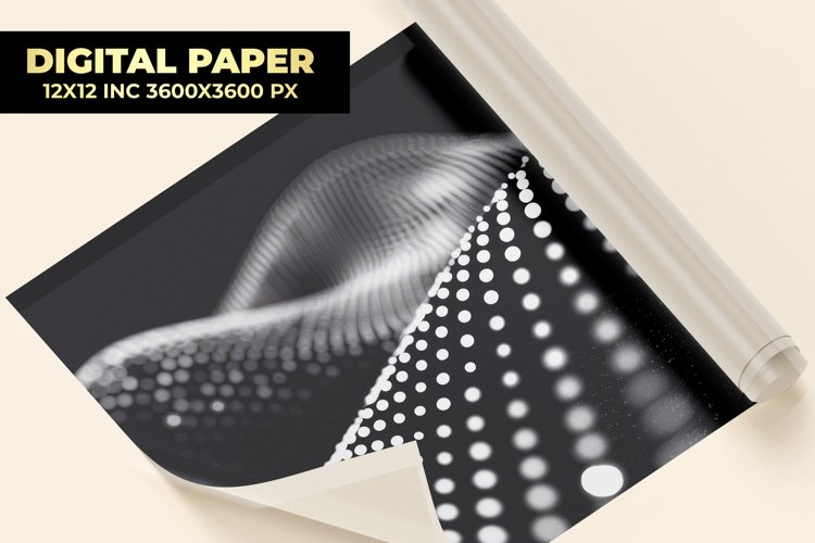 Halftone Dotted Digital Paper (4575221)