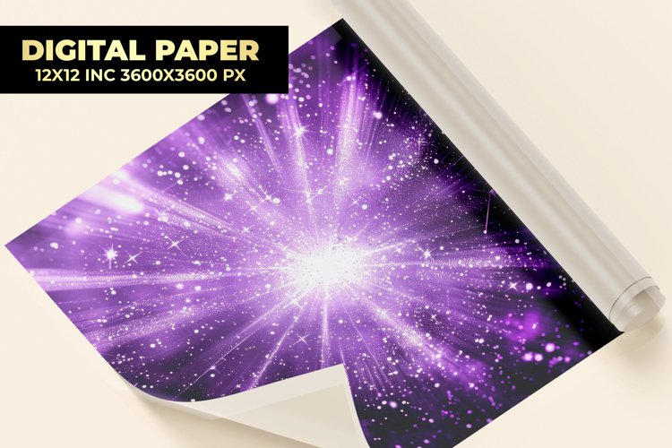 Purple Star Digital Paper (4670906)