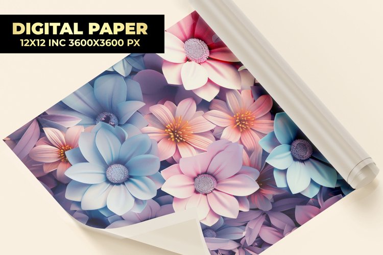 Beautiful Flower Digital Paper