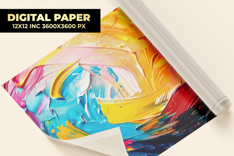Colorful Paint Digital Paper (4520661)