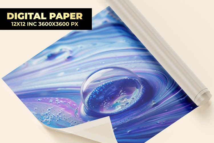 Liquid With Bubble Digital Paper (4588135)