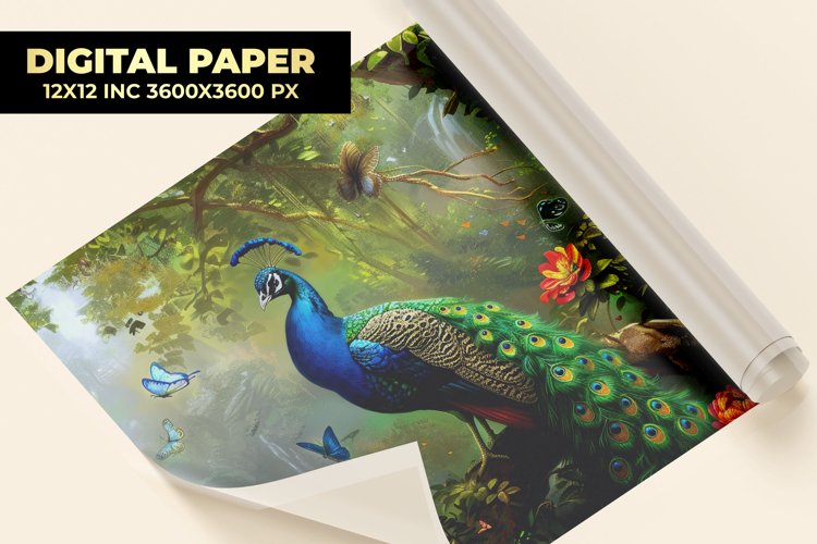 Peacock Digital Paper (4575125)