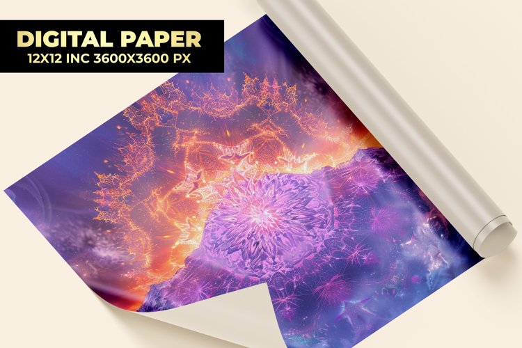 Ethereal Cosmic Digital Paper (3960587)