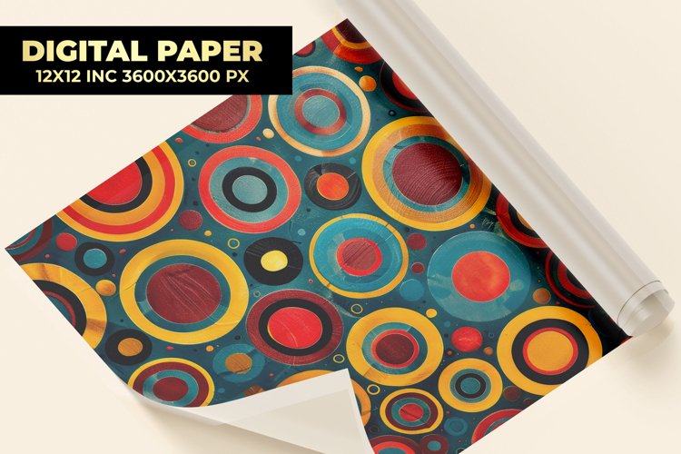 Colorful Circles Digital Paper (4851346)