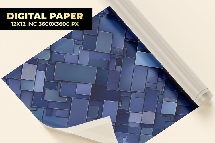 Metalic Squares Digital Paper