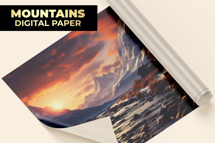 Mountains Digital Paper (3649322)