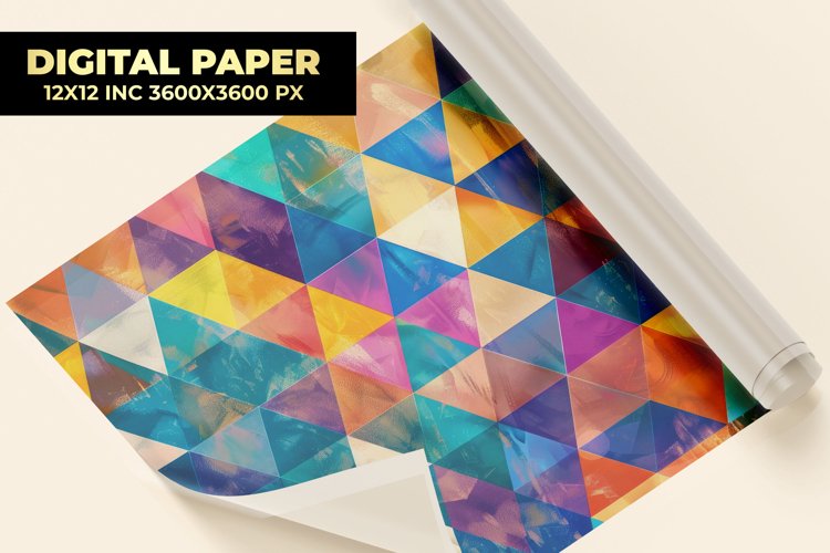 Colorful Triangle Digital Paper (4732377)