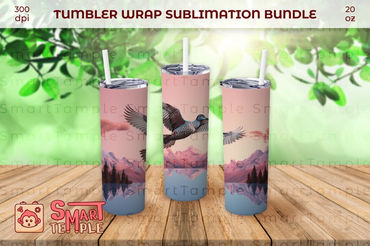 Loon pattern sublimation, Bird wrap pattern, Loon wrap