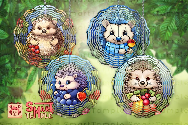 Hedgehog wind spinner bundle, Hedgehog wind spinner 10 inch