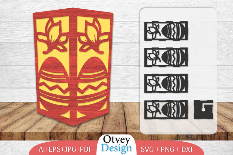 Happy Easter Lamp Lasercut (5266522)