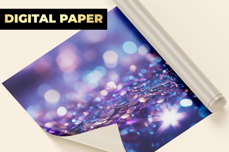 Purple chunks bokeh Digital Paper