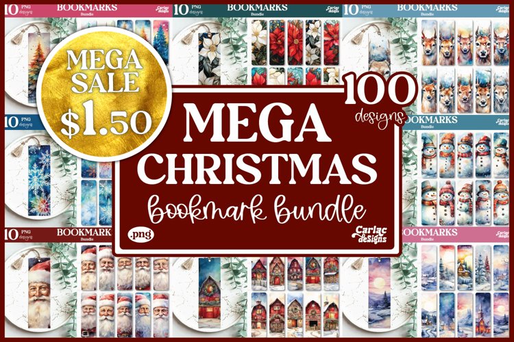 Bookmarks Sublimation Bundle | Mega Christmas Bookmarks