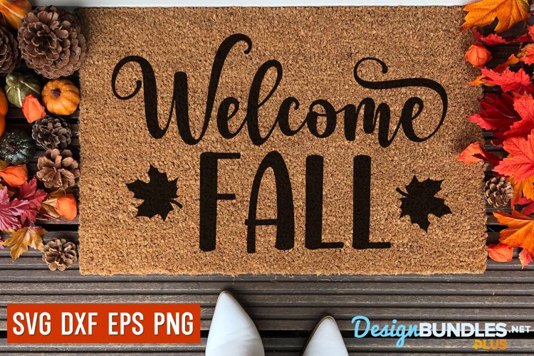 Welcome Fall, Fall Svg, Thanksgiving Svg, Autumn Welcome Mat