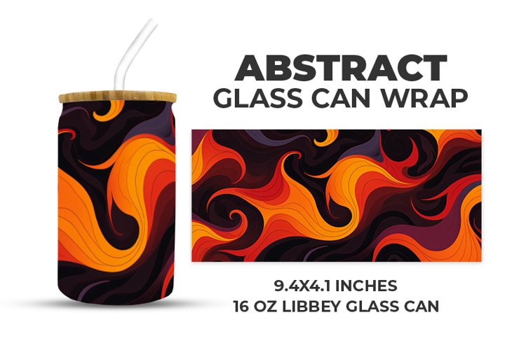 Abstract Glass Can Wrap (3588761)