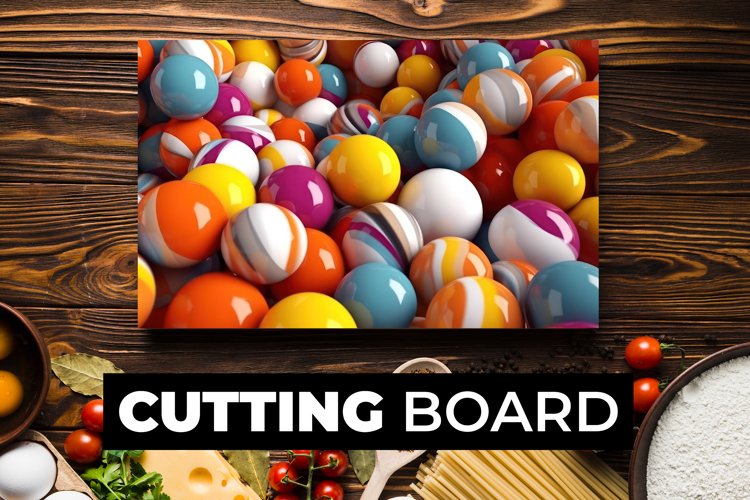 3D Balls Cutting Board Sublimation (4932082)