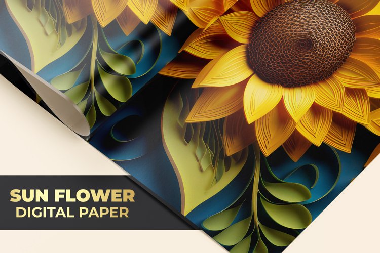 Sun Flower Digital Paper (3396963)