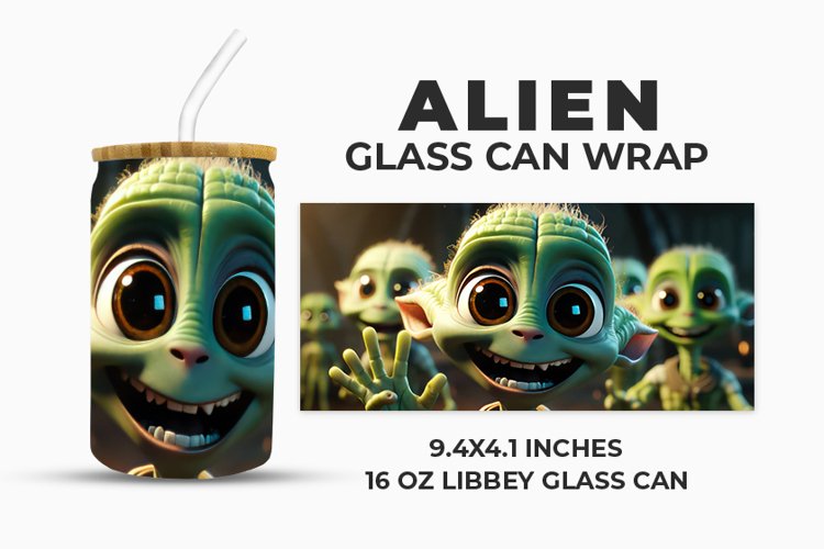 Alien Glass Can Wrap (3452210)