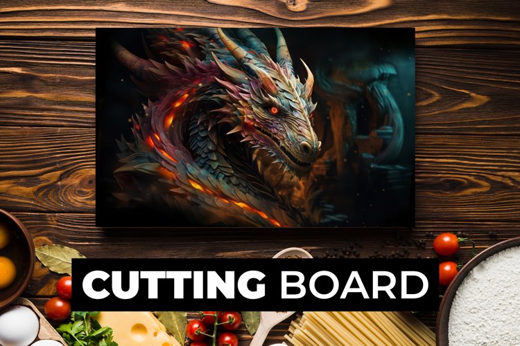 Dragon Cutting Board Sublimation (4806609)