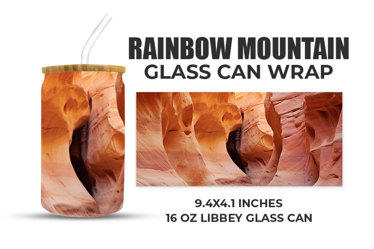 Canyon Glass Can Wrap