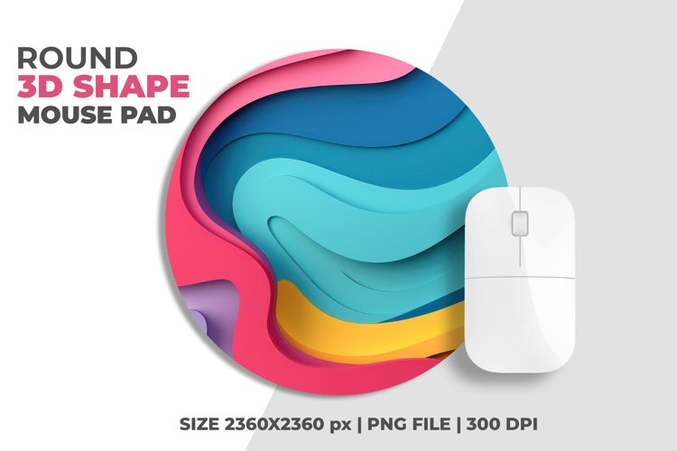 3D Shape Round Mouse Pad (3629239)
