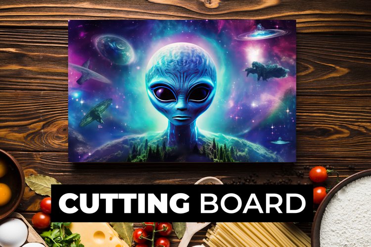 Alien Cutting Board Sublimation (4829652)