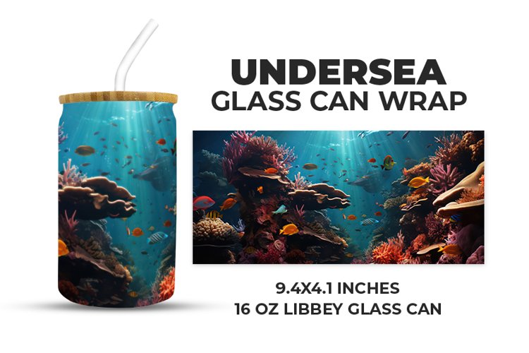 Undersea Glass Can Wrap (3468268)