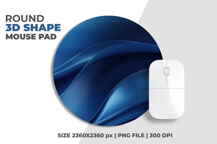 3D Shape Round Mouse Pad (3629235)