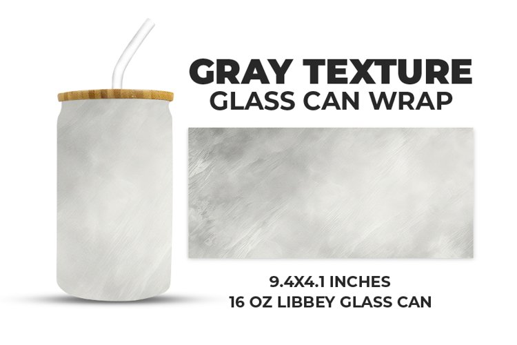 Gray Texture Glass Can Wrap (3478770)