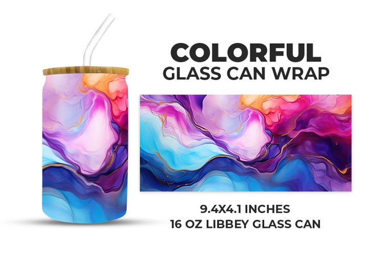 Colorful Glass Can Wrap (3568367)