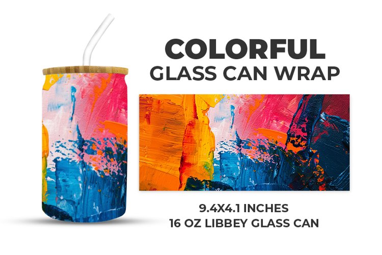 Colorful Glass Can Wrap (3648119)