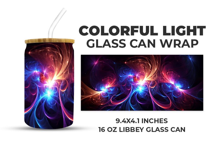 Colorful Light Glass Can Wrap (3724169)
