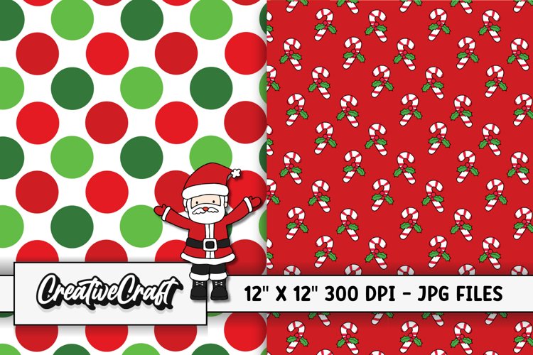 Christmas Santa Claus Digital Papers, backgrounds designs