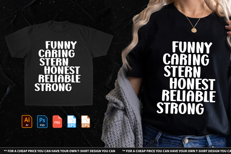 Funny Caring Stern Honest Reliable Strong (5464011)