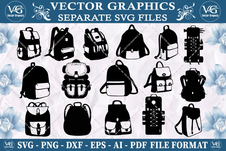 Backpacks Svg Bundle design