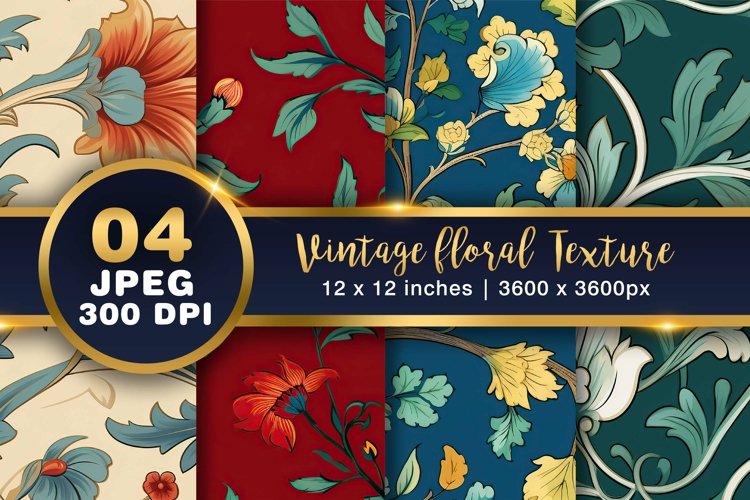 Vintage Botanical / Floral Digital Papers (3165921)