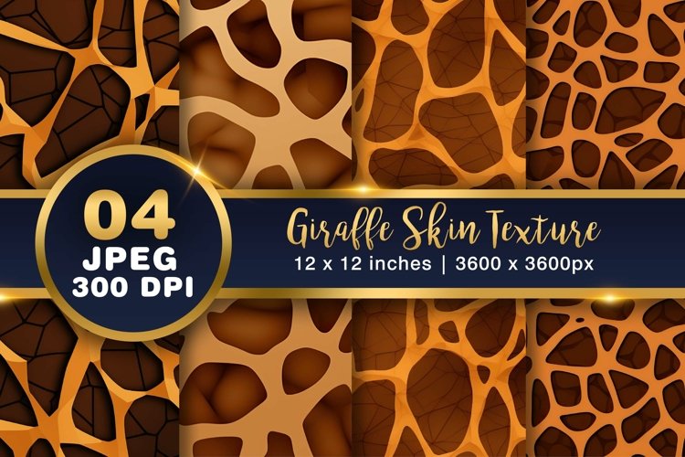Giraffe Skin Digital Papers, Faux Fur Paper (3166057)