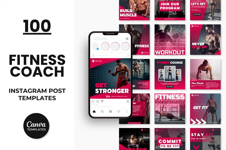 Fitness Coach Instagram Post Templates