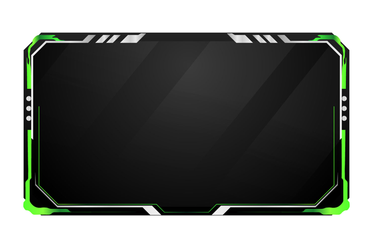 Modern green and gray tech overlay stream gamer (6508302)
