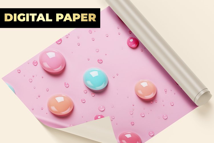 Vibrant Bubble Digital Paper (3819384)