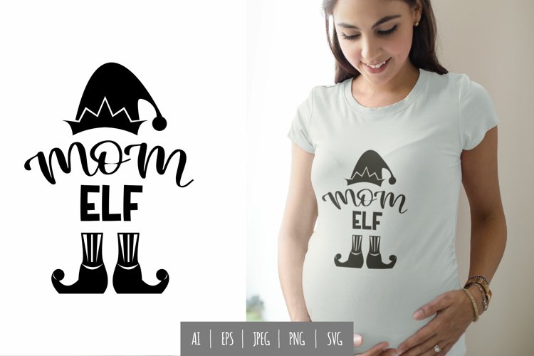 Mom Elf Illustration