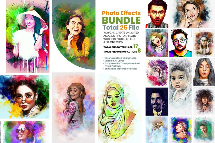 Realistic Portrait Painting Bundle