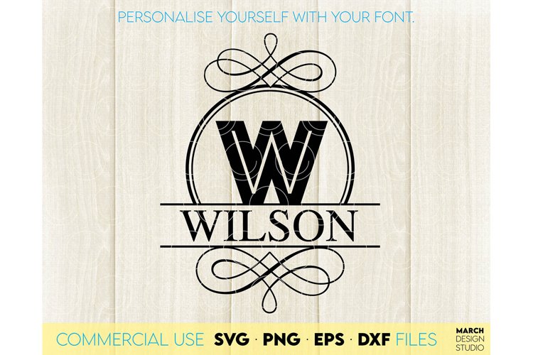 Last Name Monogram SVG Family Monogram SVG Wedding Monogram