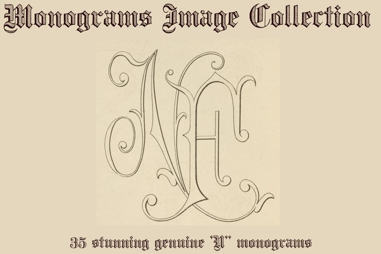 Monocracy Monograms Collection Letter "N"