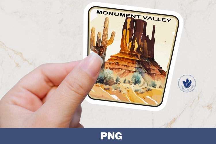 Monument Valley Park PNG Sticker Design