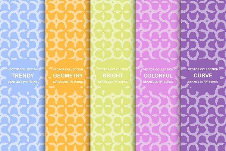 Bright seamless color patterns